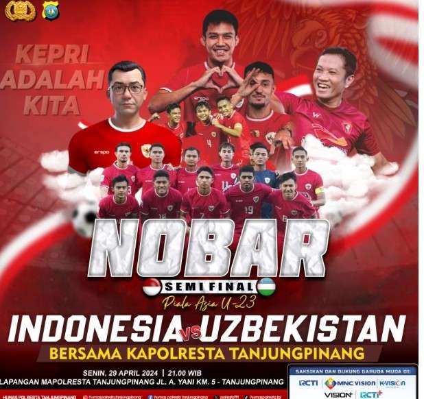 Gas! Nobar Semi Final Piala Asia U-23 Antara Indonesia Vs Uzbekistan di ...